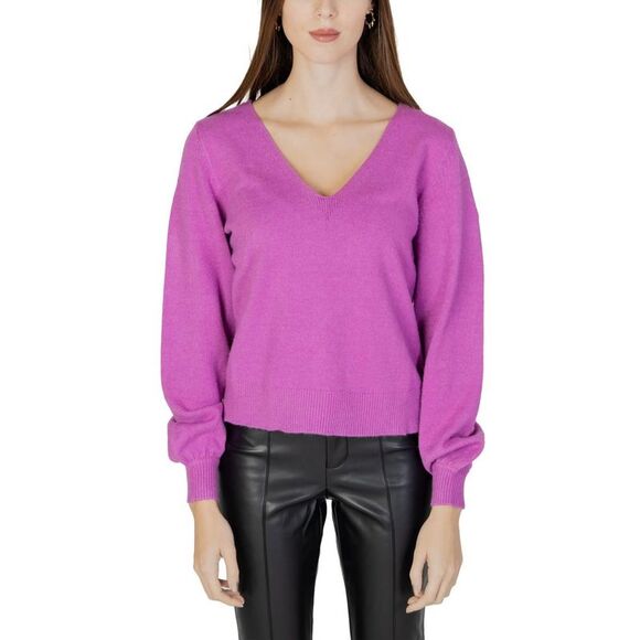 Vila Clothes | Sweaters | Vila Clothes Pink Viscose Womens Sweater ...